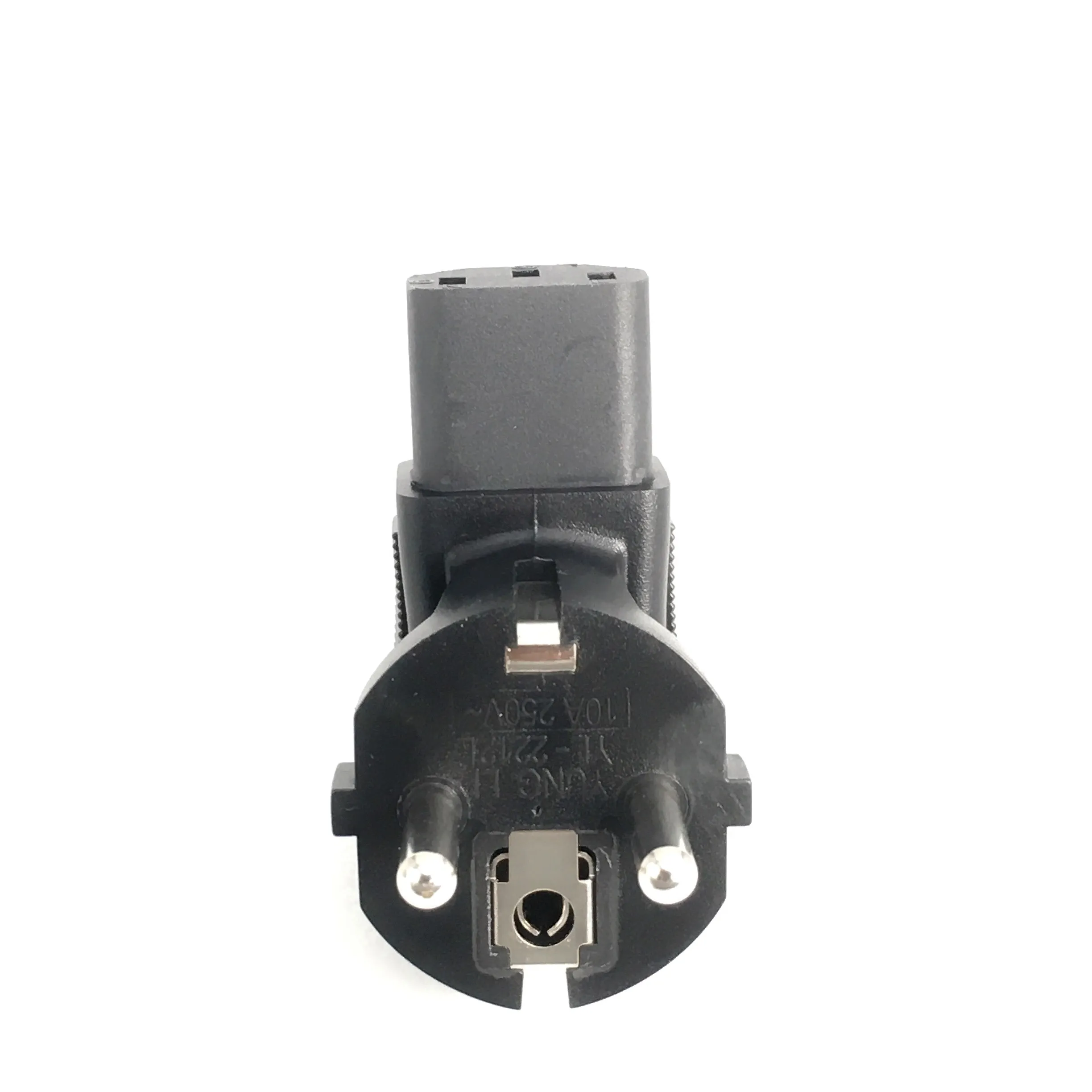 IEC320 C13 to European Schuko CEE 7 Right Angle Plug Adapter for ...