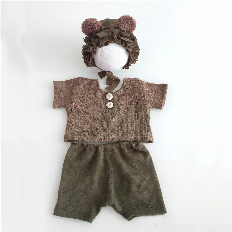 Baby Photography Outfit Set: Knitted Rabbit Bunny Newborn Photo ...