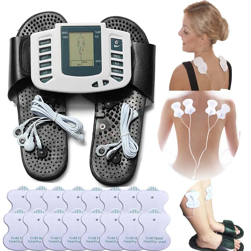 Electric Anti Cellulite TENS Slimming Muscle Neck Massager Back Pad ...