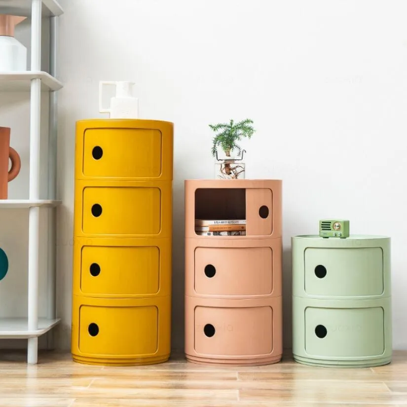 DHgate.com:Modern Minimalist Round Side Cabinet, Plastic Bedside Table ...