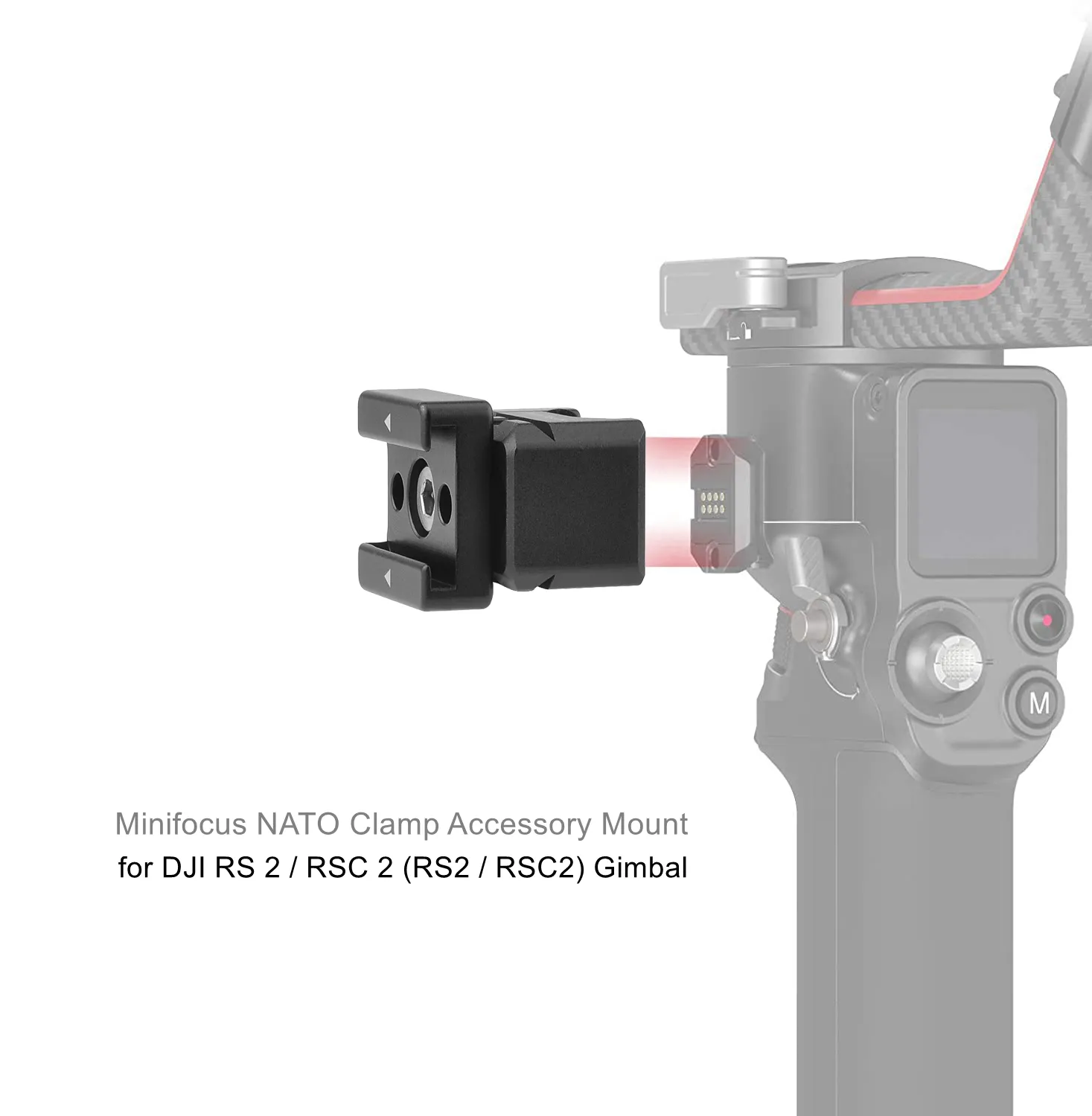 DHgate.com:Minifocus NATO Cold Shoe Adapter Clamp for DJI Ronin RS 2 ...