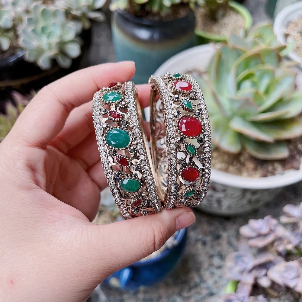 DHgate.com:Turkish Red Resin Retro Bangle Vintage Cuff Bracelet for ...