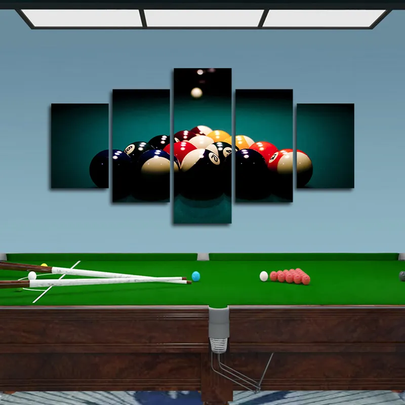DHgate.com:5 Piece Modern Billiard Hall Snooker Decorative Painting ...