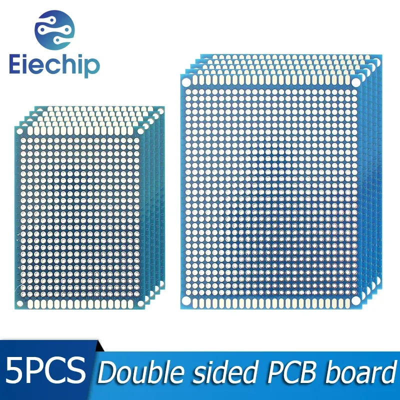 5-Piece Prototype PCB Board Set: Double-Sided Universal Circuit Boards ...