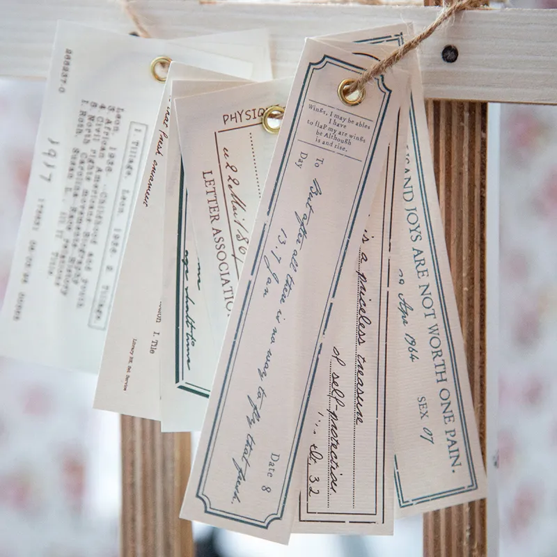 DHgate.com:50Pcs Vintage Dictionary Library Series Word Label Craft ...