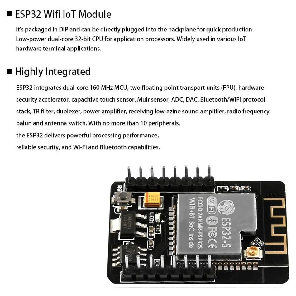ESP32 CAM ESP 32S WiFi Module ESP32 Serial To WiFi ESP32 CAM Development Board 5V Bluetooth With ...