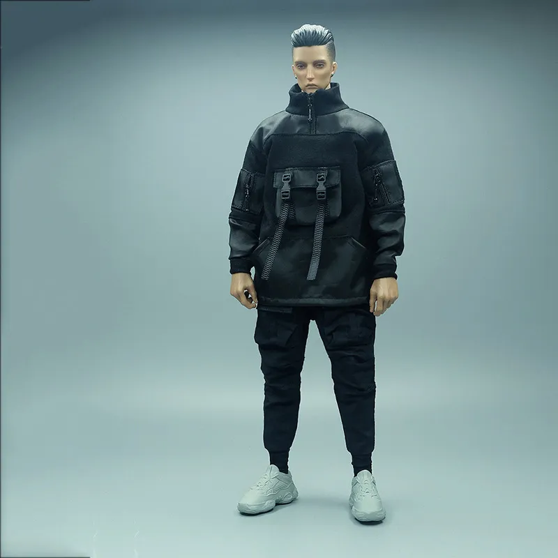 1/6 Scale Soldier Outfit Set - Trendy T-Shirt, Long Sleeve, Coat ...