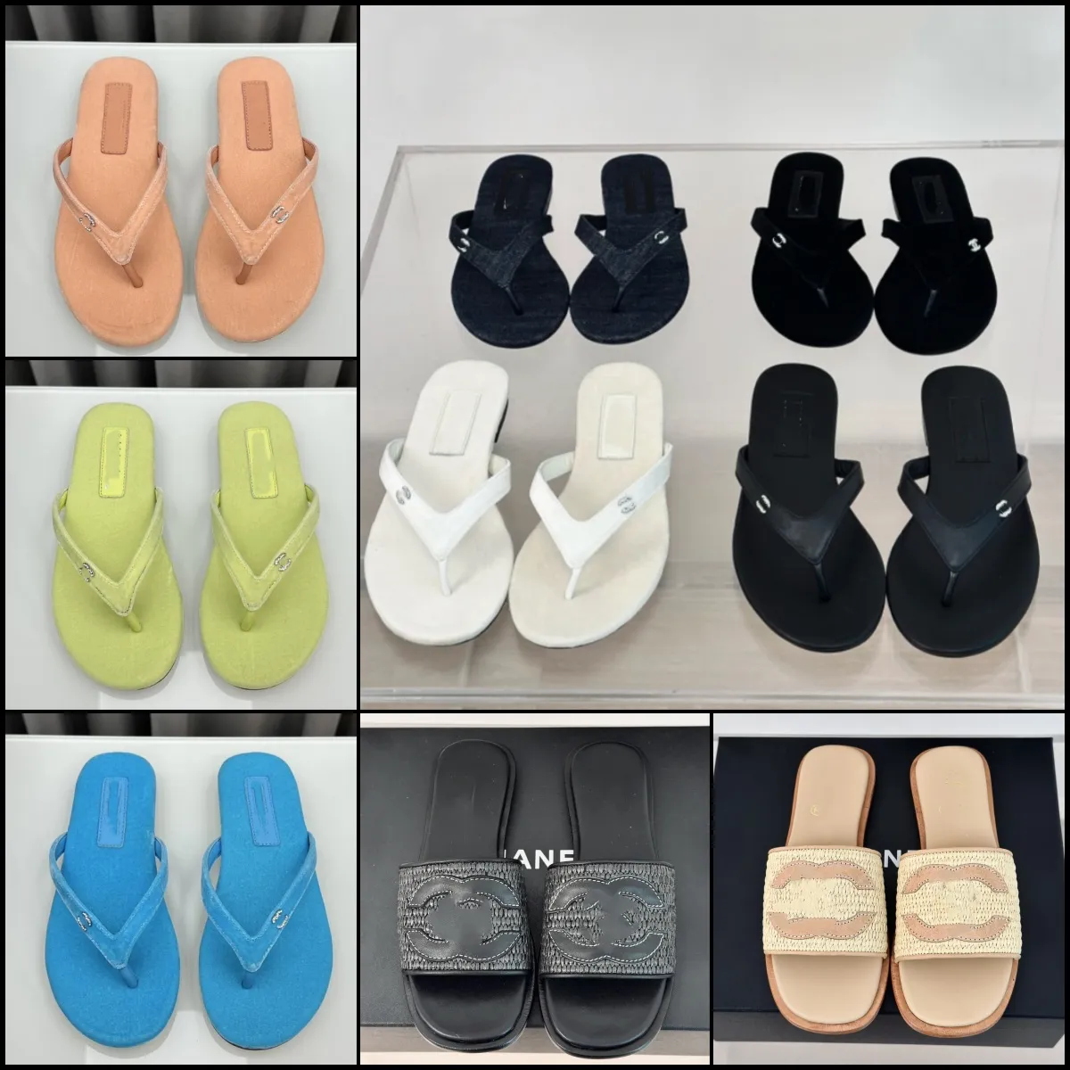 Designer Candy Colored Leather Sandals For Women Fashionable Beach ...