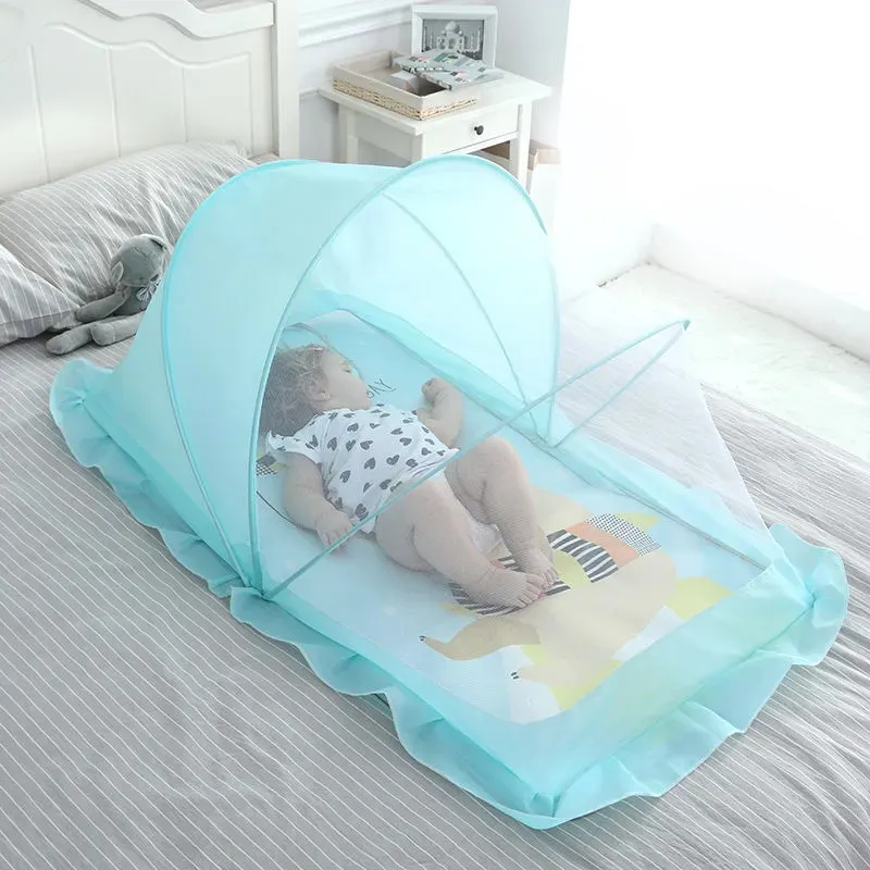 Universal Crib Mosquito Net: Free Install, Encrypted Mesh, Newborn Bed ...