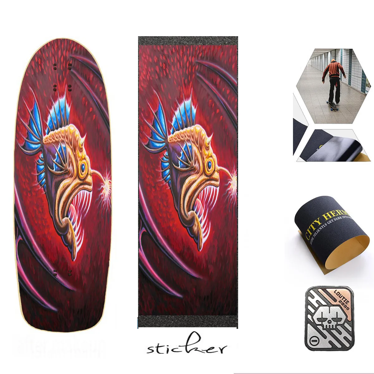 DHgate.com:Ocean Series Waterproof Anti-Slip Scooter Skateboard ...