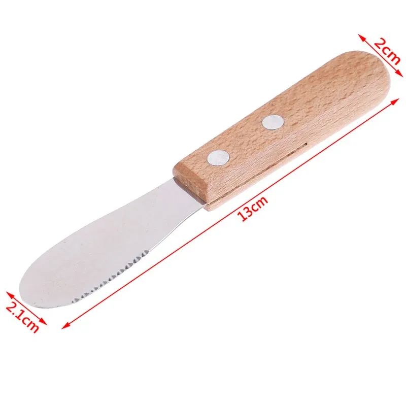 Stainless Steel Sandwich Spreader With Wooden Handle 3 In 1 Bench ...