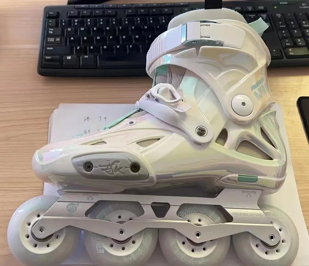 Rainbow Inline Skates | Pro Slalom Rollerblades | Rainbow Colored ...