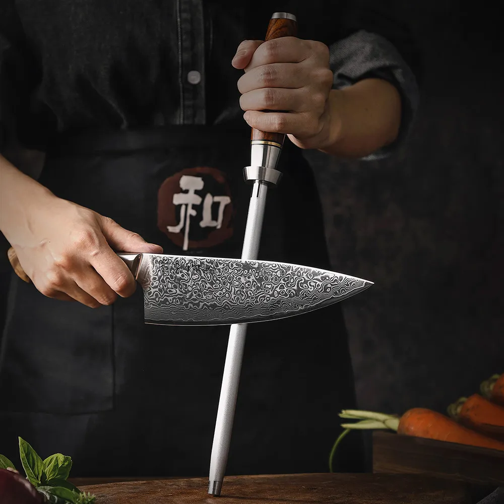 Premium Knife Sharpener Rod - HEZHEN MASTER SERIES Diamond Sharpening ...