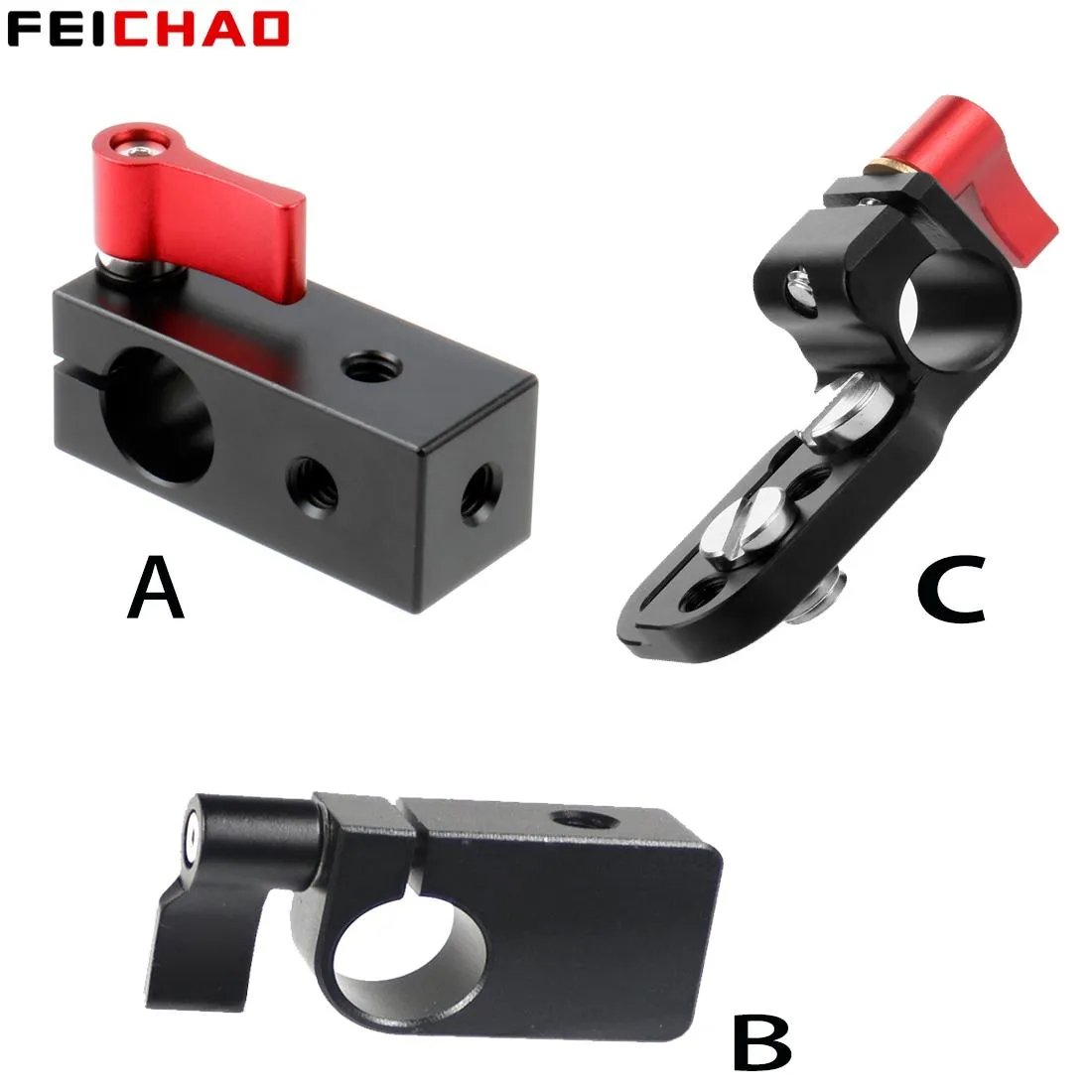 Single Rod Clamp 15mm Rail Connector Adapter with 1/4-20 Thread Cold ...
