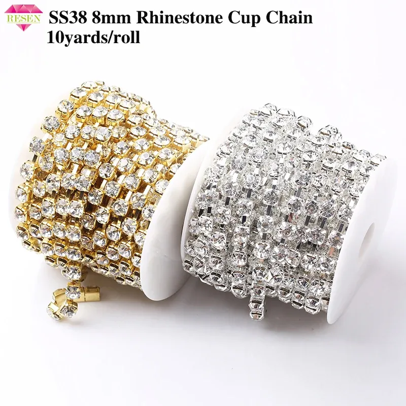 DHgate.com:Crystal Rhinestone Cup Chain for DIY Jewelry Making - 8mm ...