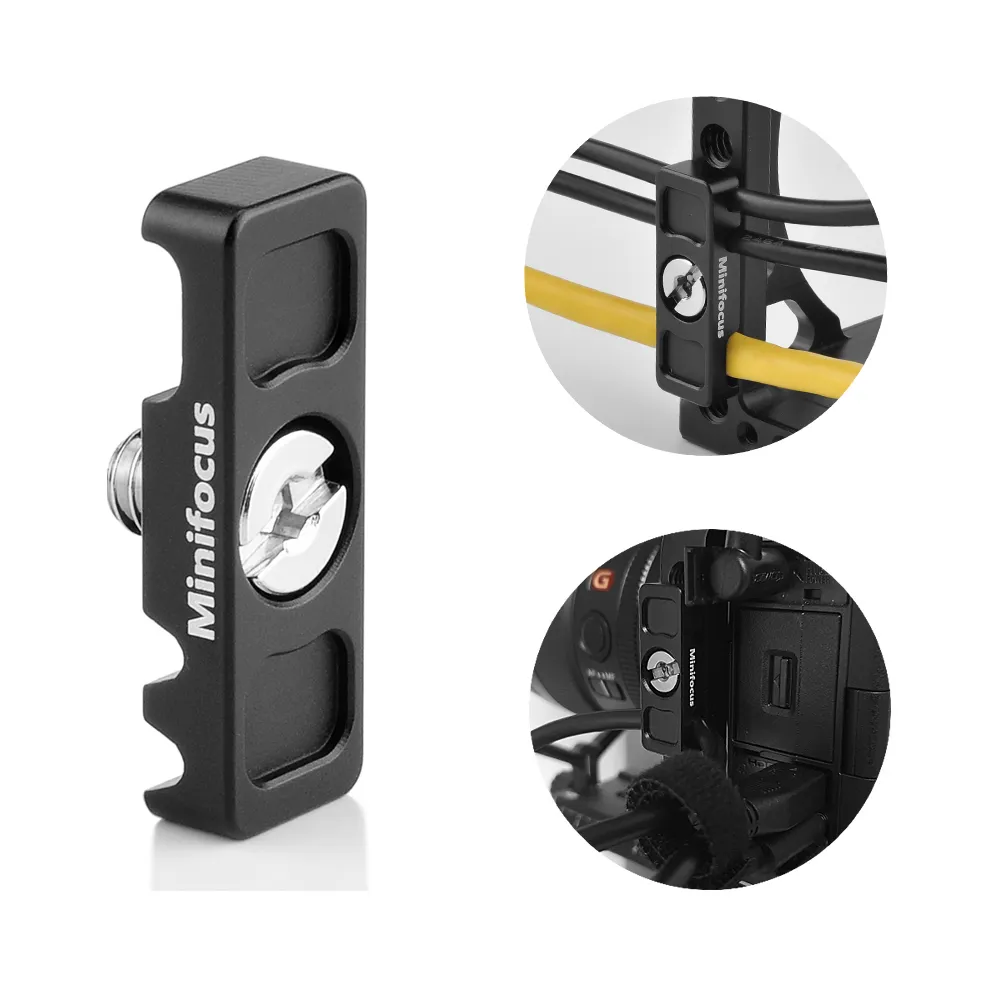 DHgate.com:2-Pack All-Metal Cable Clamp Mount with Cold Shoe for Mic ...