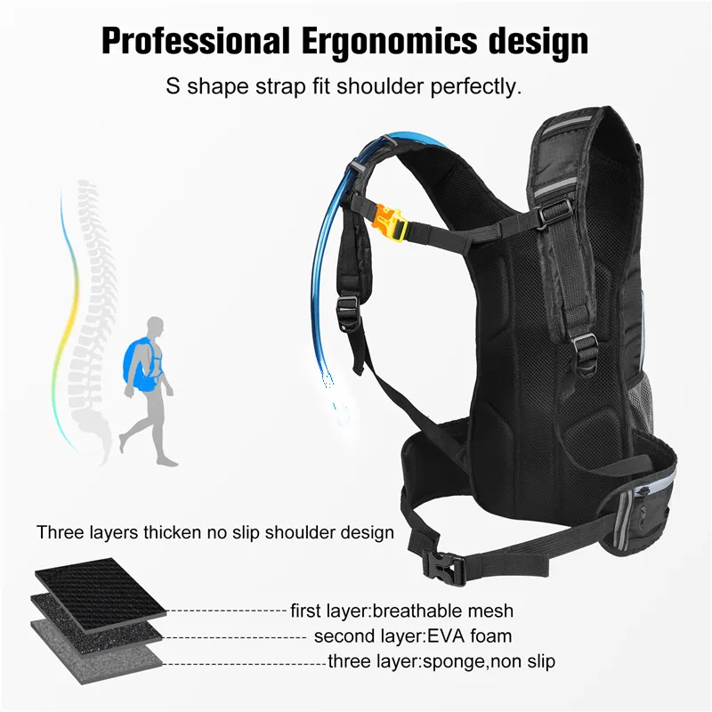15L Waterproof Bike Backpack - Large Capacity Cycling Bag, MTB Road ...