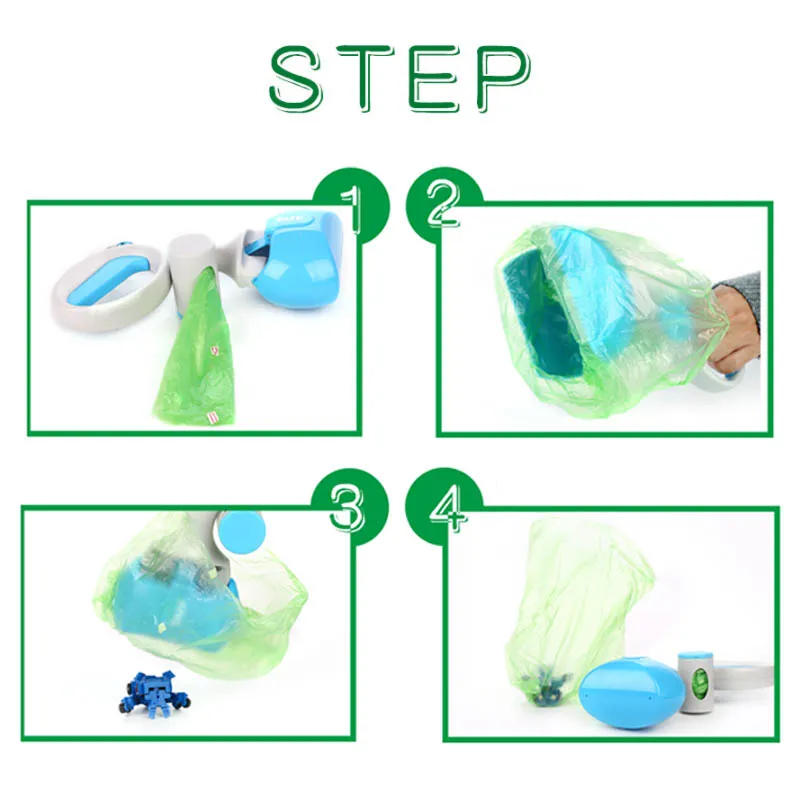 Portable Shit Pickup Remover Pooper Bags Pet Products 2 In 1 Pet Pooper ...