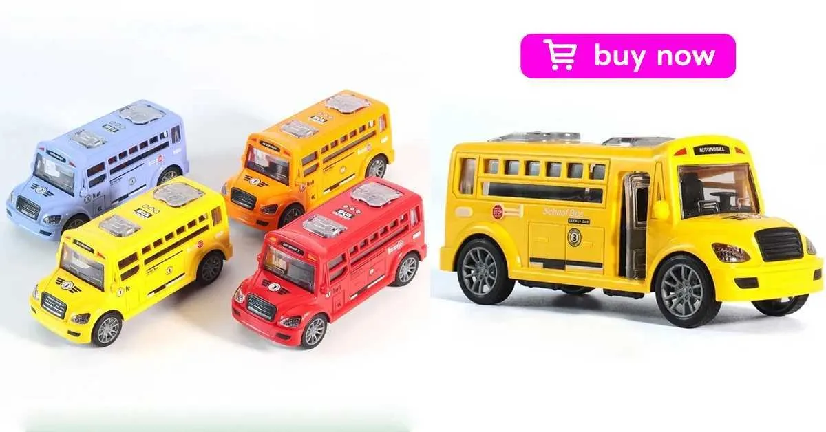 School Bus Model Car For Children Toys Kids Educational Toy Cars ...