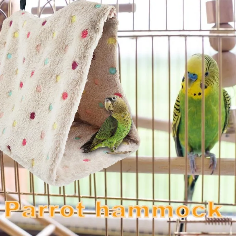 Winter Cozy Triangle Bird Nest for Warmth - Hanging Parrot Tent Bed ...