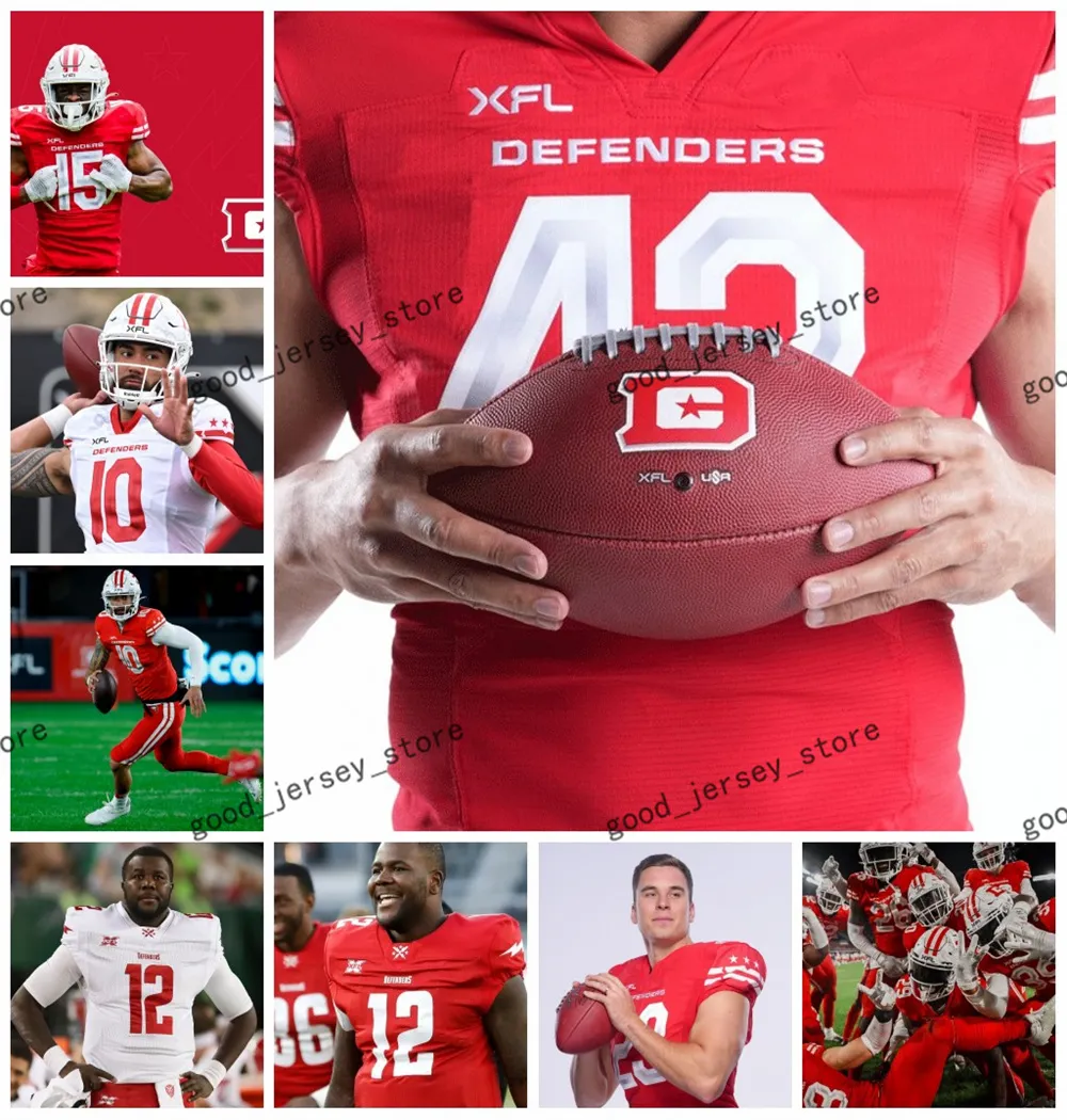 DC Defenders Custom Football Jersey 2024 Rogers, Ross, Rowell, Sprinkle ...