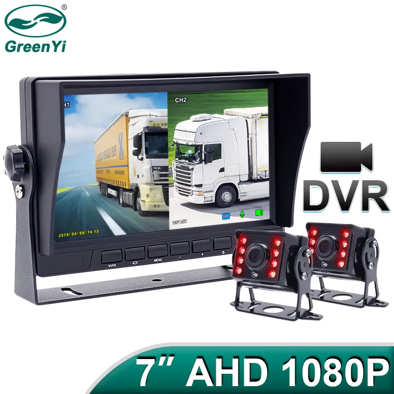GreenYi 7 inch 1080P AHD IR Car Rear View Camera with IPS Monitor and ...