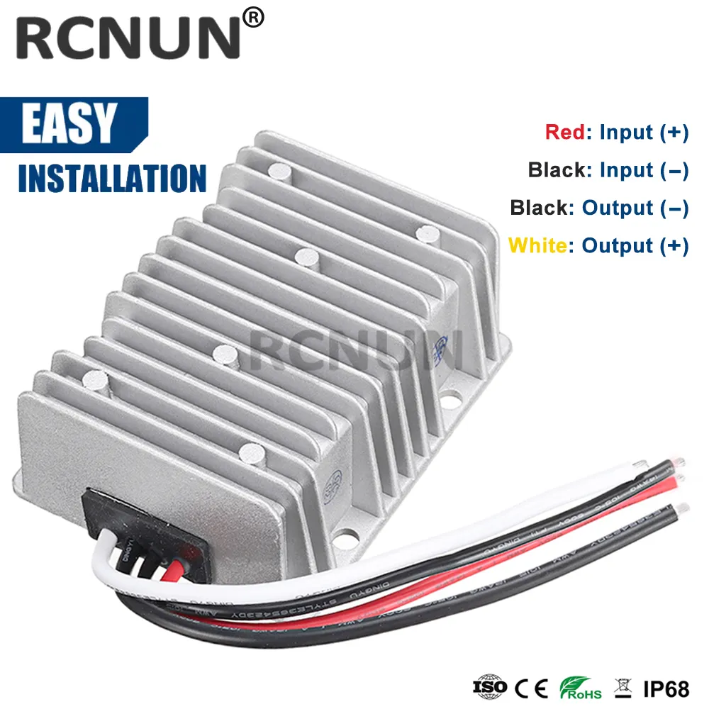 DHgate.com:RCNUN 8-40V 14.6V 13.8V TO 12V 25A 30A Automatic Boost-Buck DC DC Converter 12 Volt ...