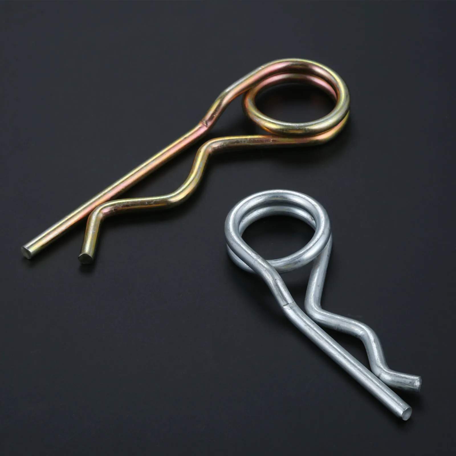 R Clips Spring Steel Retaining Pins: Assorted Double Ring Cotter Pins ...