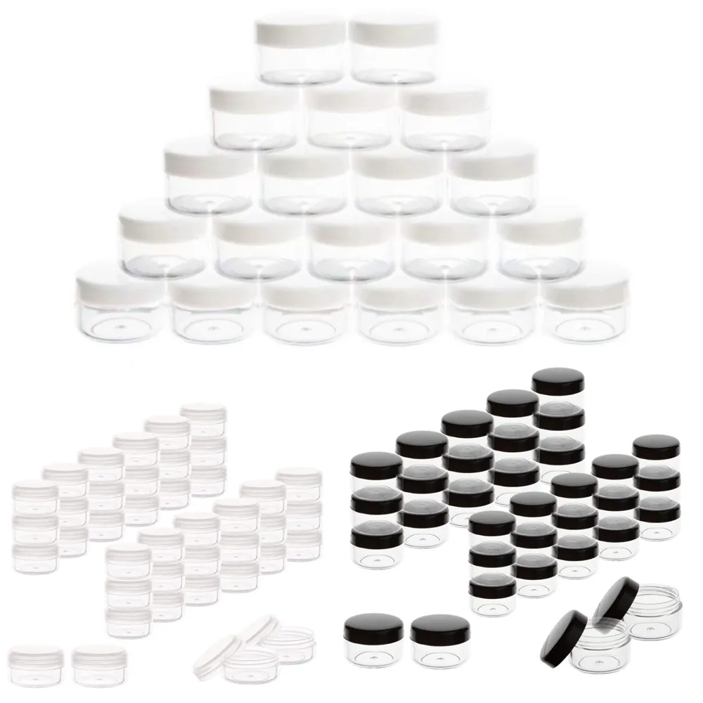 DHgate.com:10Pcs 2-20ml Plastic Cosmetics Sample Jars with Screw Lids ...