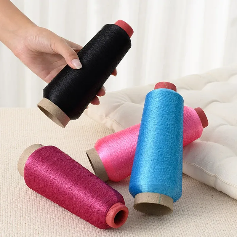 Colorful Nylon and Metallic Embroidery Thread Set with Gold and Silver ...