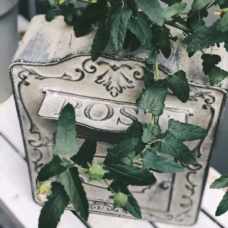Rustic Mailbox: Decorative Outdoor Metal Mailbox for Home & Office ...