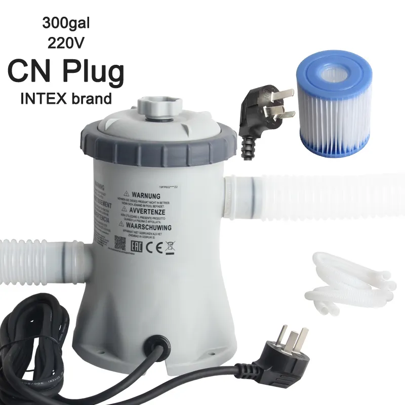 Intex 28604 water filter pump 220V 530 gal/h 3-pin plug for above ...