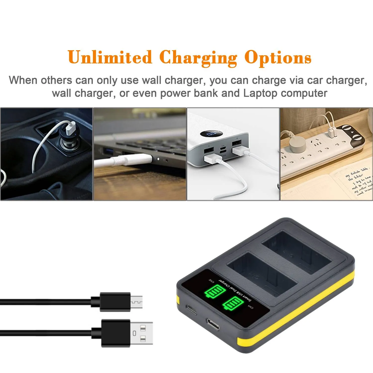 DHgate.com:Batmax PS-BLN1 BLN-1 PS BLN1 Battery +LED Dual USB Charger ...