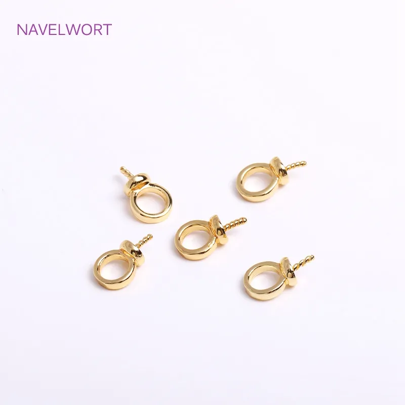 18K Gold Plated End Caps for Pearl Beads DIY Jewelry Making, from ...