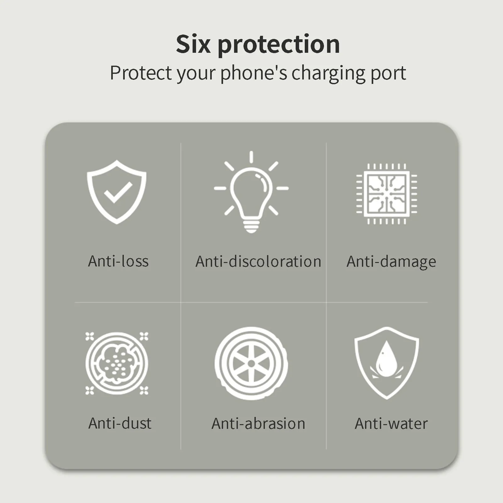 Silicone Anti-Dust Plugs for Type-C & iOS Devices | Adhesive Design ...