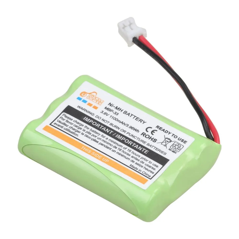 1100mAh Replacement Battery for MBP33 Baby Monitor - Motorola MBP-33 ...