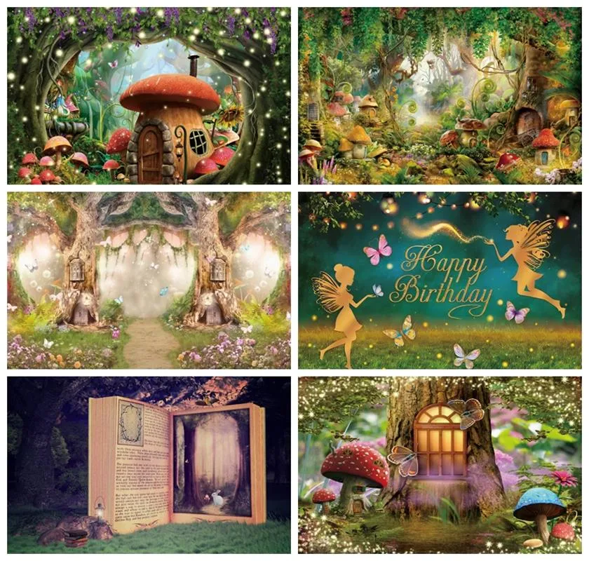 Fairy Forest Backdrop Fairy Tale Photography Backdrops For Baby ...