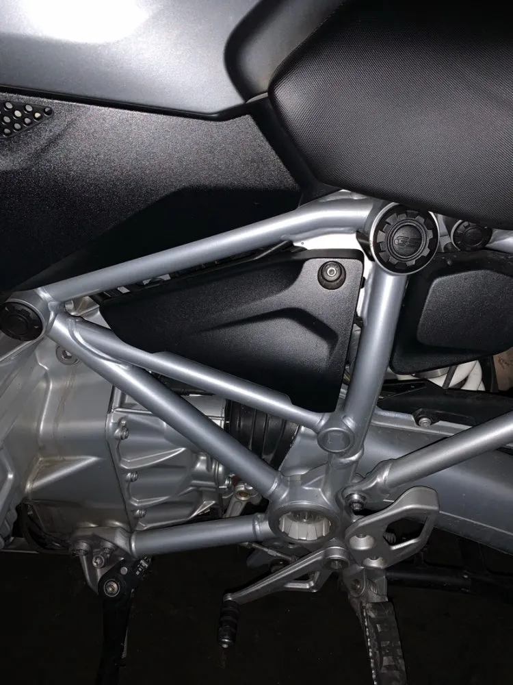 BMW R1250GS Frame Hole Caps Cover Plug - Aluminum, Black, 2014-2024 ...