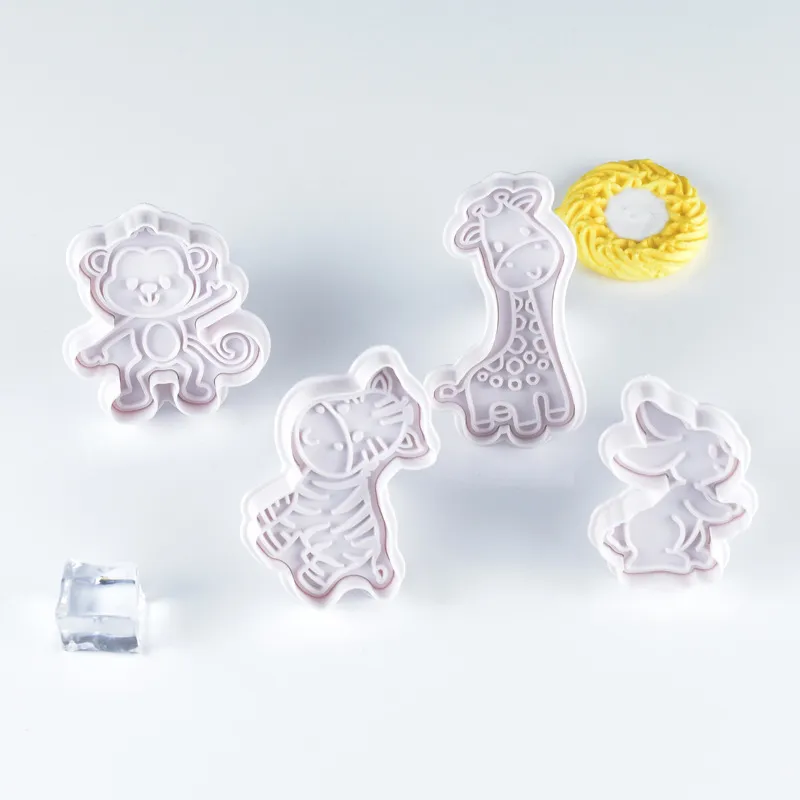 Animal-Themed Cookie Cutter Set: Food-Grade Plastic Fondant Mold for ...