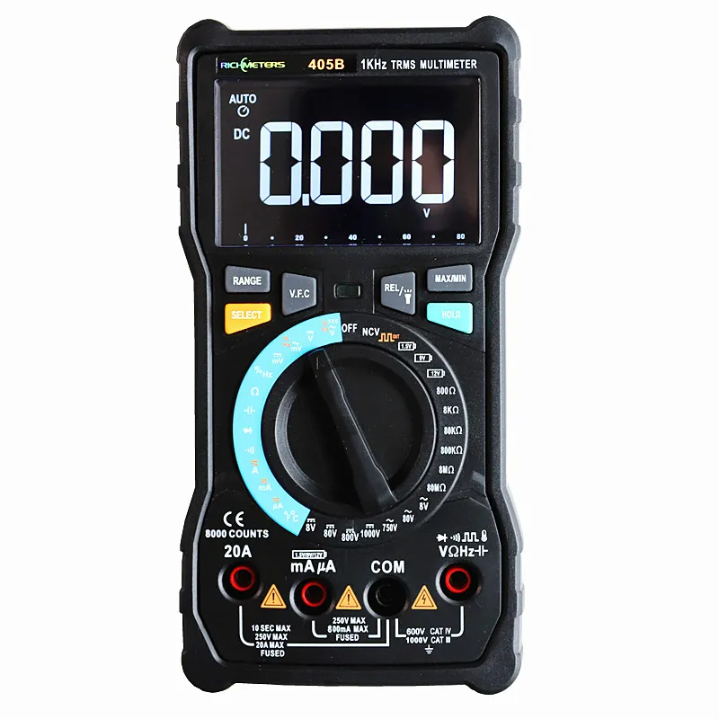 Wholesale RICHMETERS 20A Big Digital Ut61e Multimeter With 8000 Counts ...