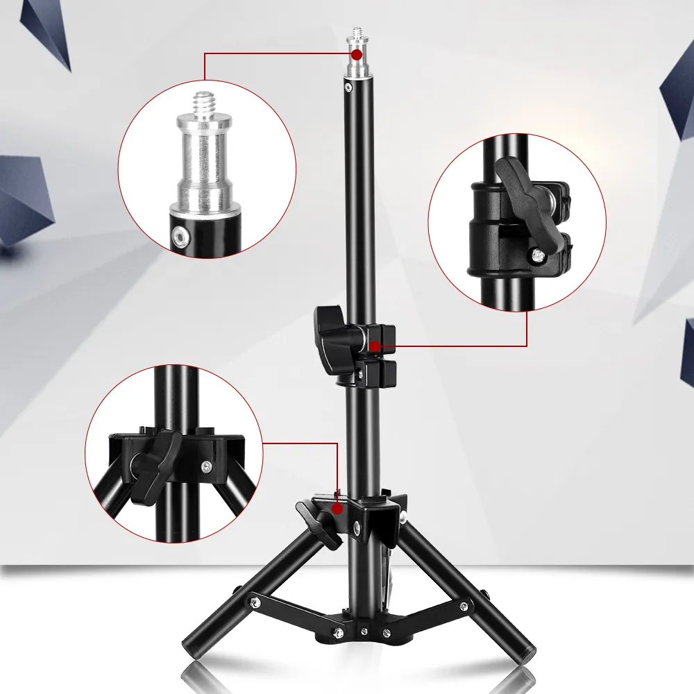 37CM portable mini studio Tripod with Screw Head for...