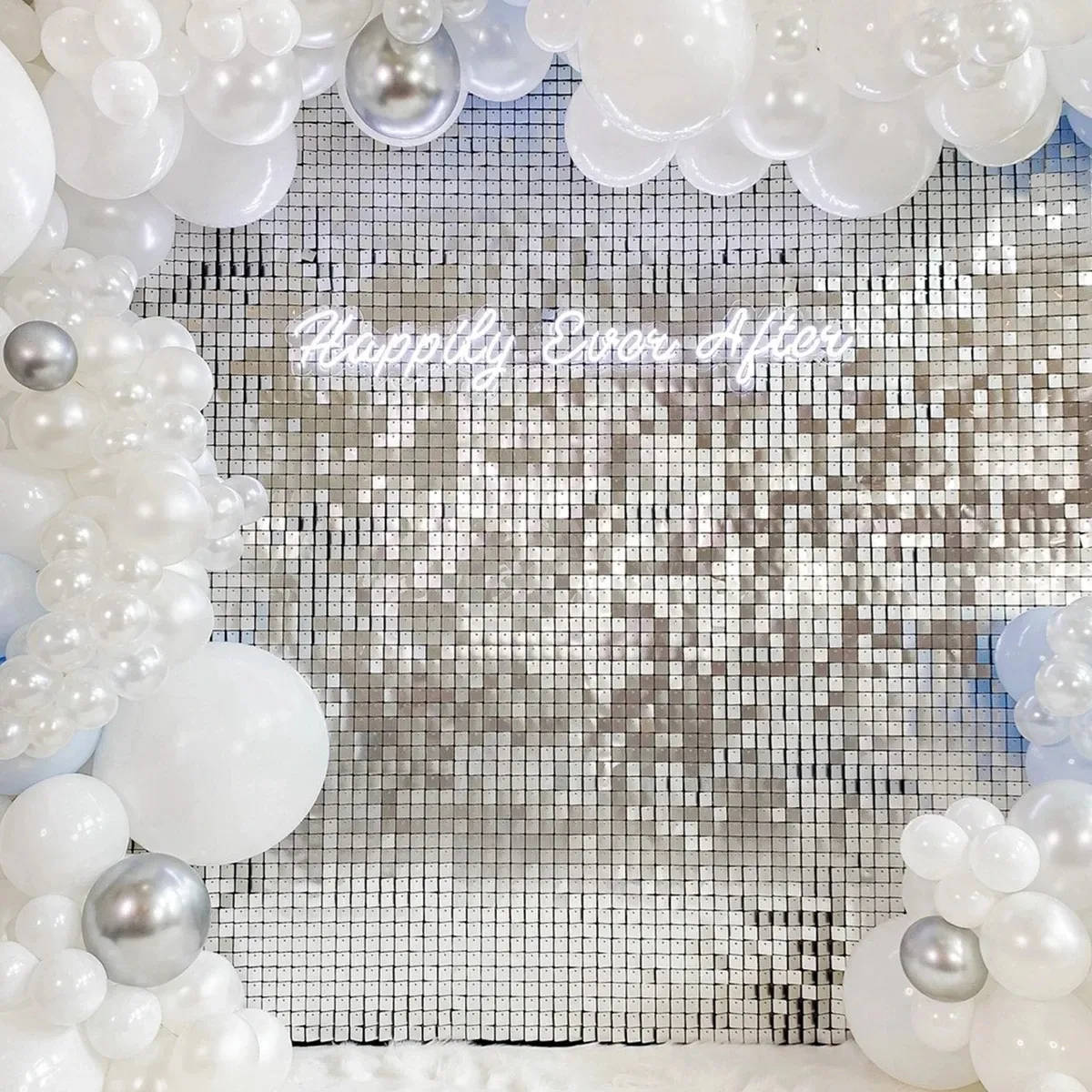 Shimmer Sequin Backdrop Birthday Party Decoration, Wedding, Baby Shower ...