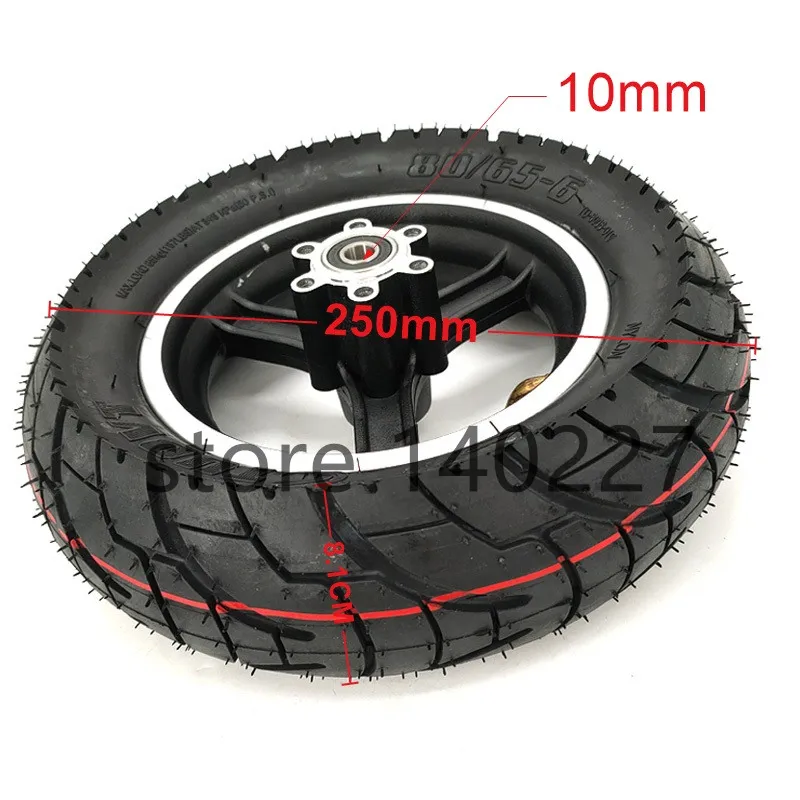 Big Wheel Electric Scooter Replacement: 10 Inch Tire With Hub And Alloy ...