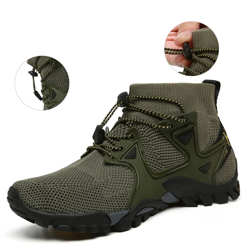 Mesh Breathable Hiking Shoes for Men - Trekking Sneakers for Outdoor ...
