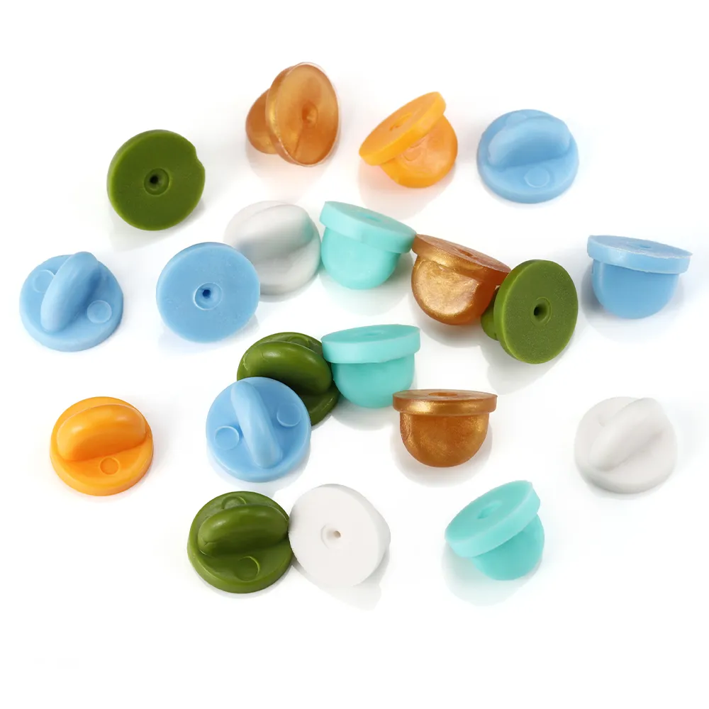 DHgate.com:50 PCS Rubber Brooch Pin Backs - Secure Butterfly Clutch ...