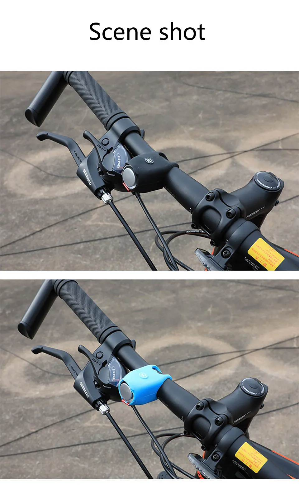 Cycling Bicycle Bell 120 dB Bike Handlebar Bell Mini Alarm Bells MTB Road Portable Electric Horn ...