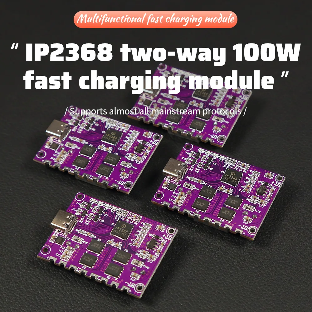 100W USB C Power Bank Module Two Way Fast Charging DIY Power PCB | PD ...