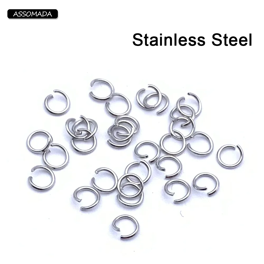 Stainless Steel Jump Rings for Jewelry Making - Open Single Loops ...