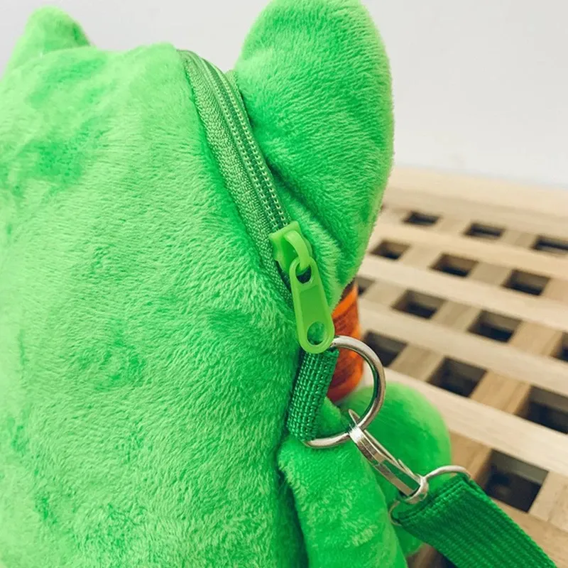 Green Frog Plush Handbag Shoulder Bag for Outdoor Activities, Cute ...