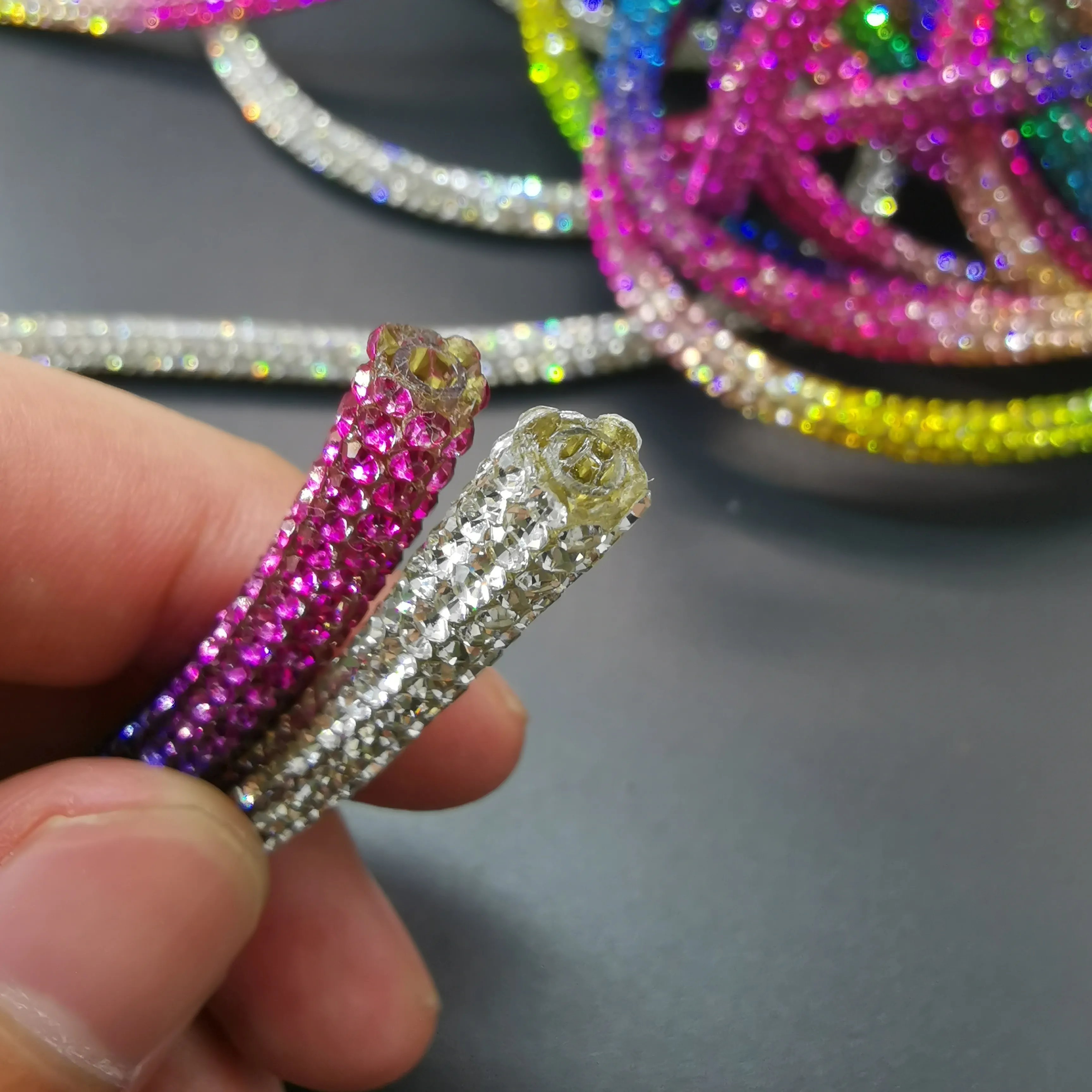 DHgate.com:Glitzy Rhinestone Tube Rope Cord: 40cm x 6mm DIY Jewelry, Clothes, Shoes Decor:Home ...